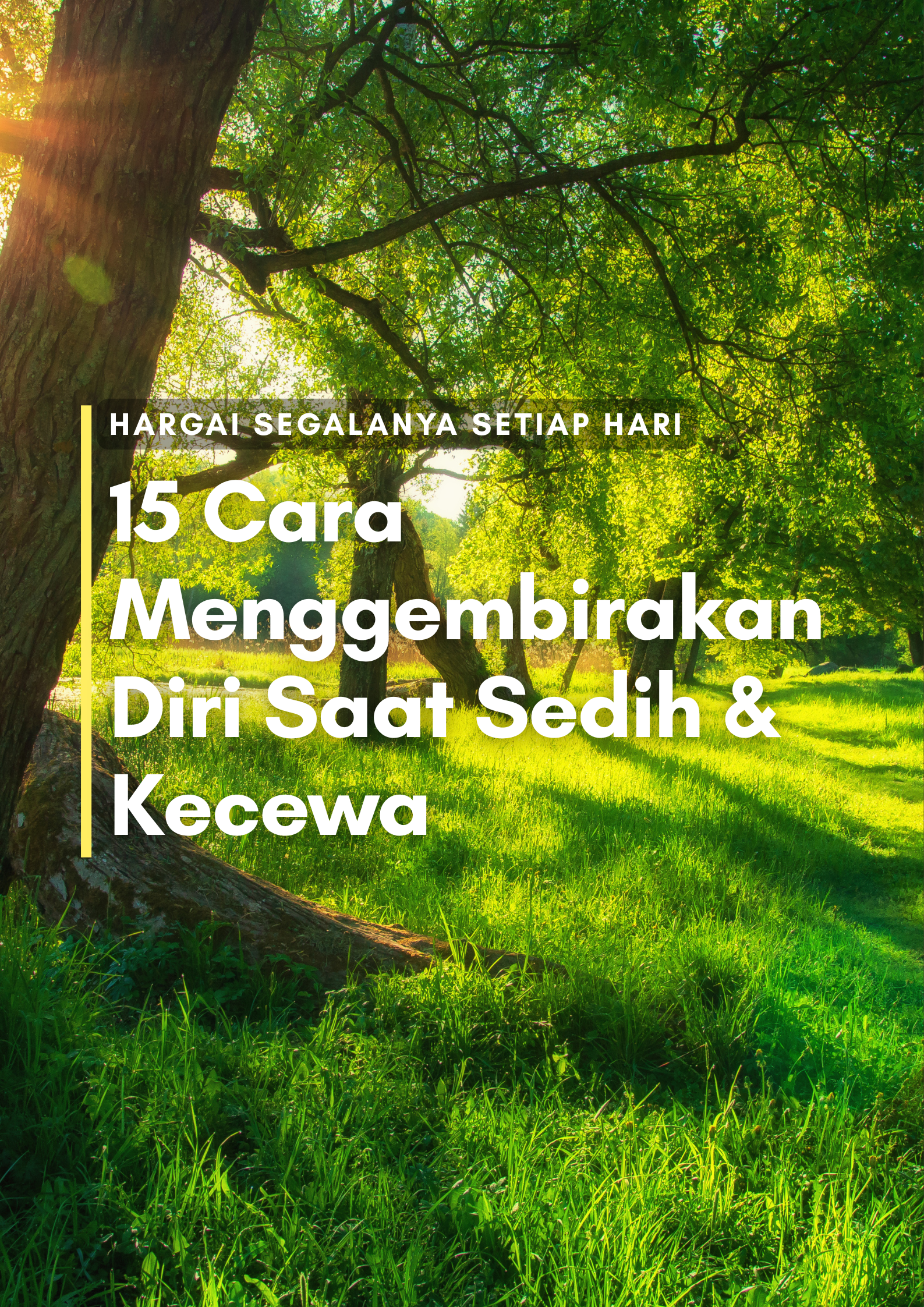 15 Cara menggembirakan diri saat sedih dan kecewa bila berseorangan – Syukur, Pelengkap Kebahagiaan